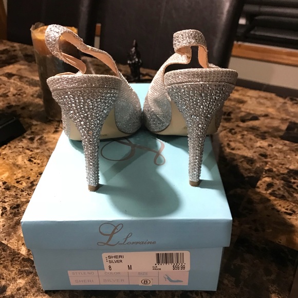Shoes | Silver Rhinestone Prom Special Occasion Shoes | Poshmark